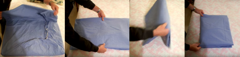 La technique ultime qui permet de plier un drap housse correctement