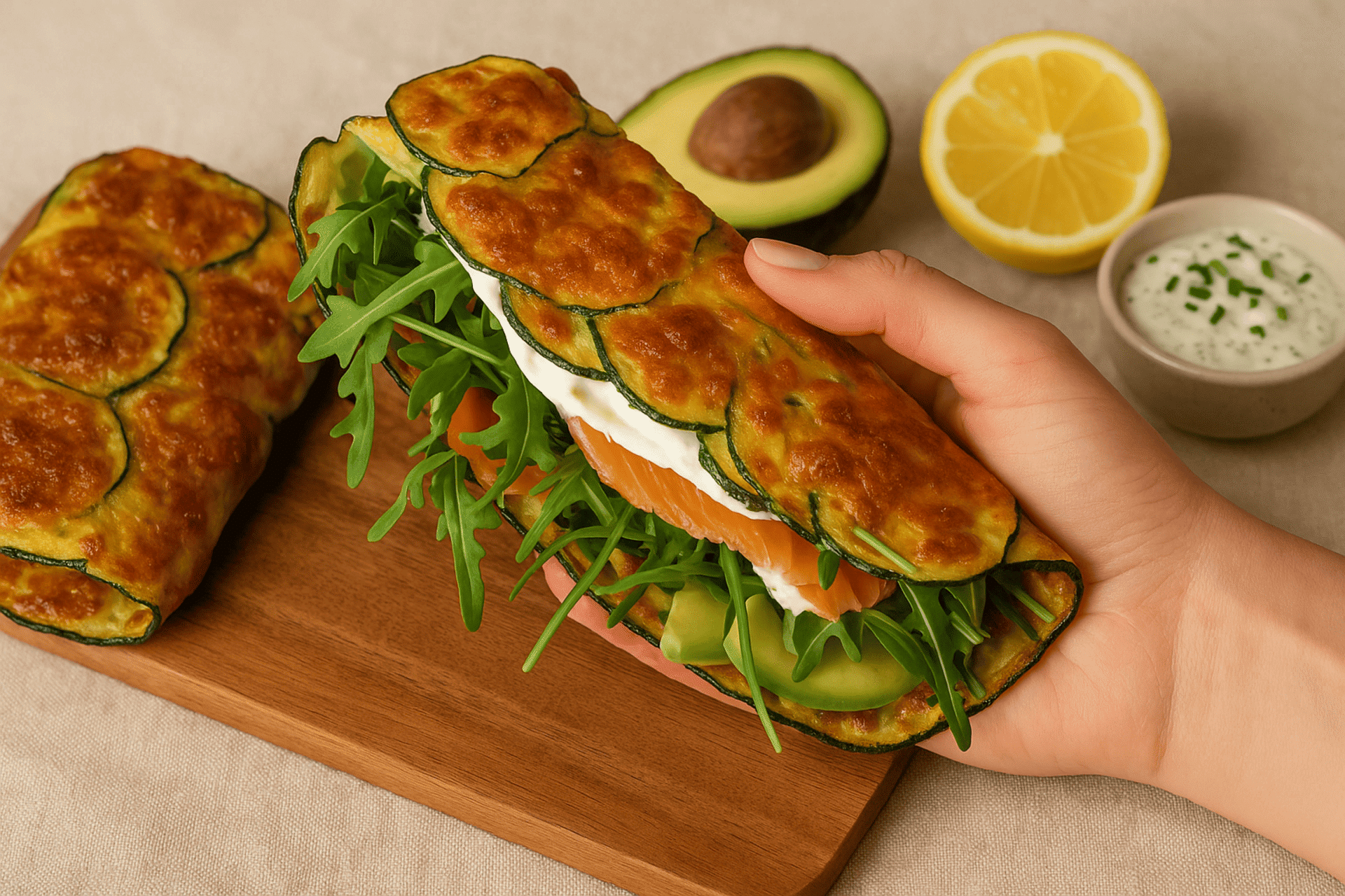 Oubliez le pain et les tortillas : ce wrap de courgette croustillant ...