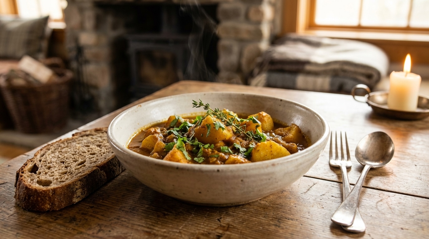 Onctueux, parfumé et prêt en 20 minutes : ce curry aux pommes de terre ...