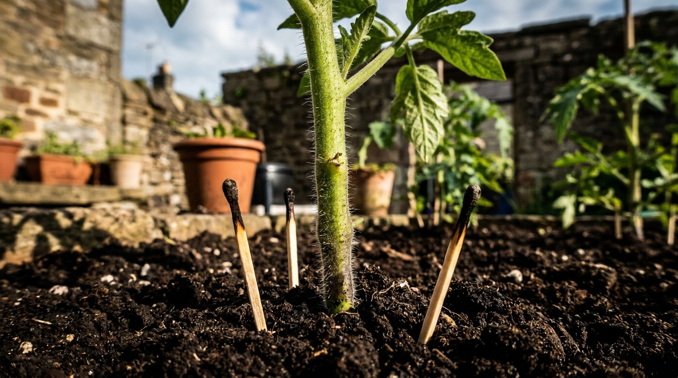 Ma grand-mère piquait ses allumettes à l'envers au pied des tomates ...
