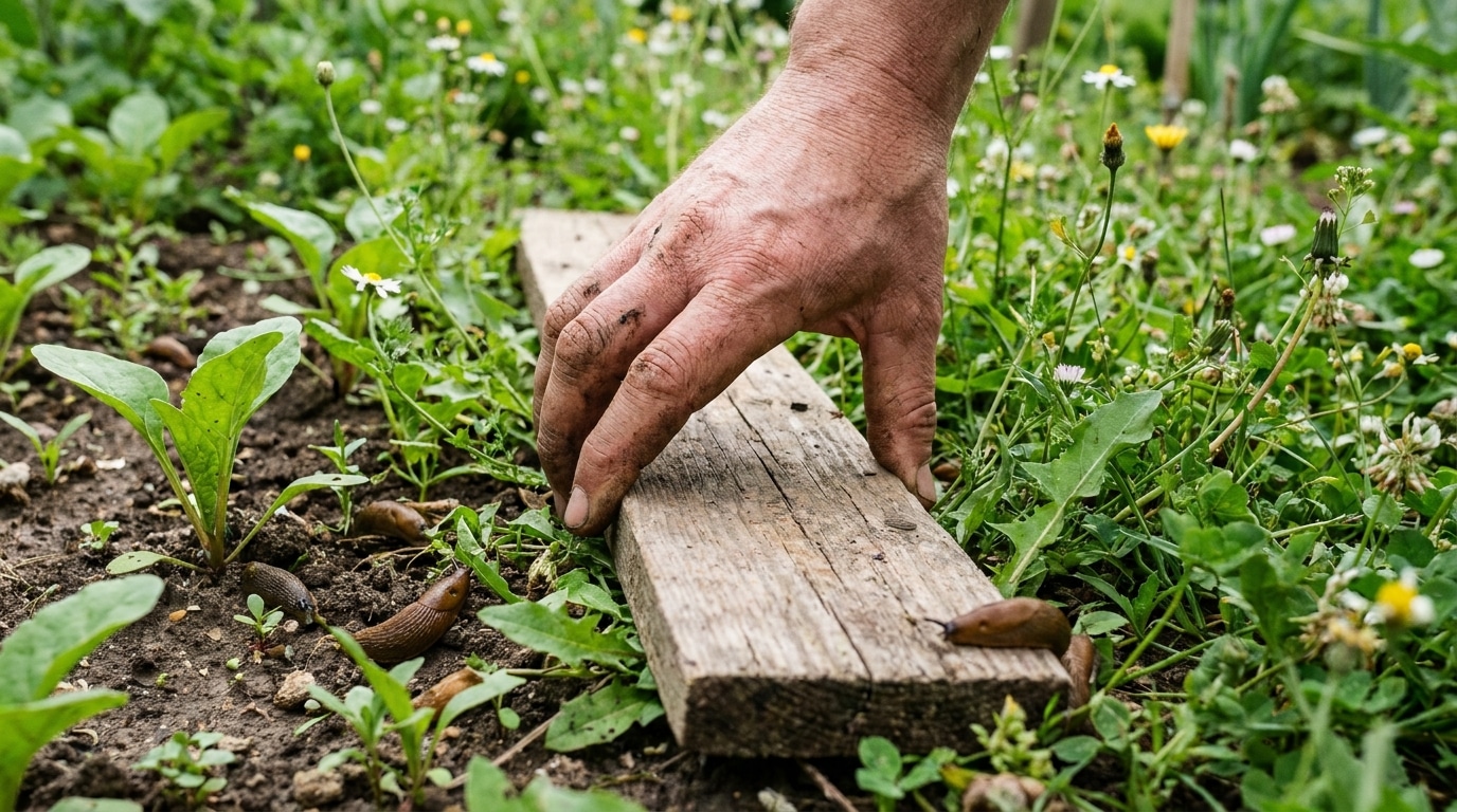Mon voisin posait une planche au milieu de son potager chaque soir de ...